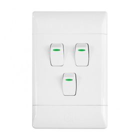CBI Light Switch - 3 Lever 1 Way 4X2 - White | Shop Today. Get it ...