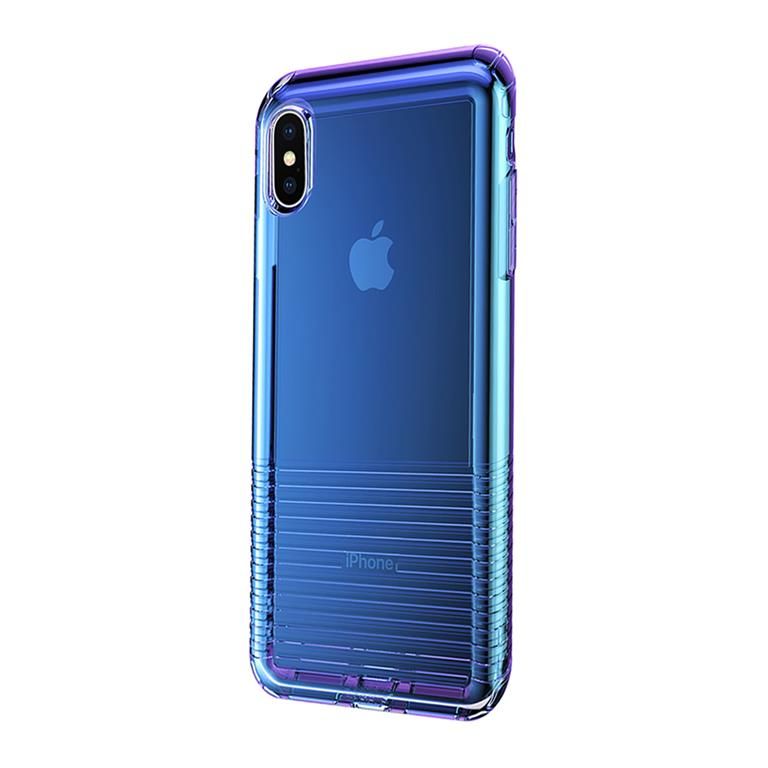 Baseus Colourful Airbag Case for iPhone X & XS - Transparent Blue ...