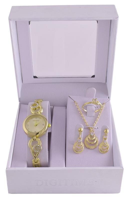 Digitime Women's Oval Watch Set - Gold | Shop Today. Get it Tomorrow ...