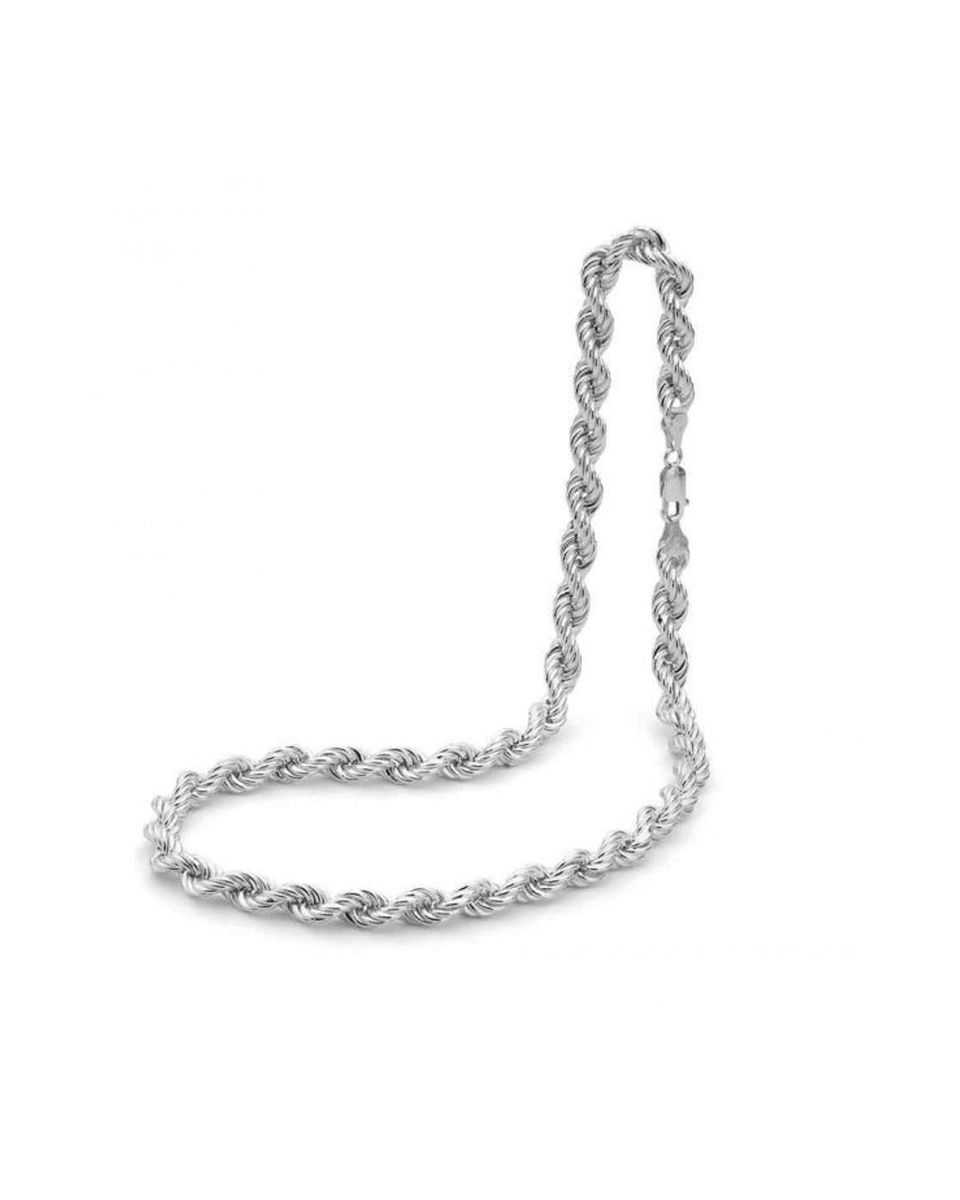 Miss Jewels 50cm Hollow Rope Chain in 925 Sterling Silver | Shop Today ...