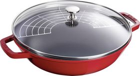 STAUB - Small Cast iron Wok - Cherry 30cm | Shop Today. Get it Tomorrow ...