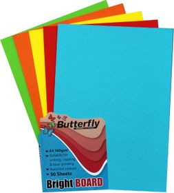 Butterfly A4 Bright Board 50'S - Assorted | Buy Online in South Africa ...