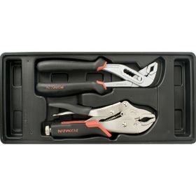 Fixman Tray 2 Piece Plier Set Groove Joint Pliers 10" And Lock Grip Pl ...