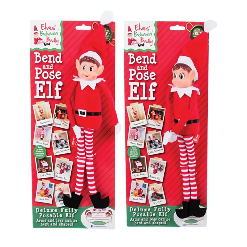Bulk Pack x 2 Xmas Sundry Naughty Elf Poseable 30cm | Shop Today. Get ...