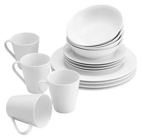 16 Piece Porcelain Dinner Set - White | Shop Today. Get it Tomorrow ...
