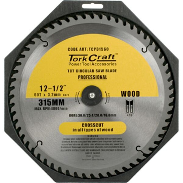 Tork Craft Blade Contractor 315 X 60T 30/1/20/16 Circular Saw TCT ...