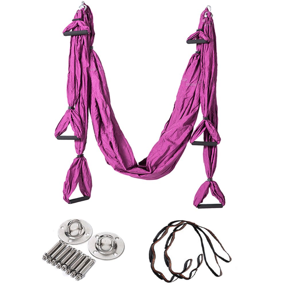 Aerial Flying Yoga Swing Yoga Hammock For Gym Home Purple Shop