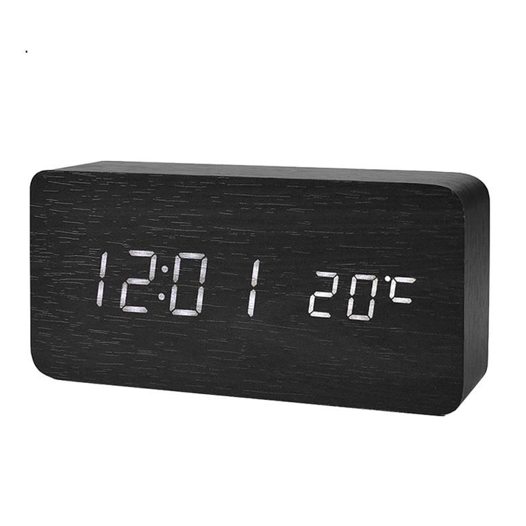 Wooden LED Electronic Alarm Clock | Shop Today. Get it Tomorrow ...