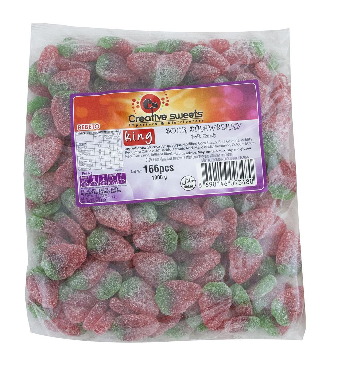 King Candy - Sour Strawberry Bulk Bag 2 x 1Kg | Shop Today. Get it ...