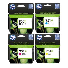 HP 950XL Black + 951XL CMY Original Ink Advantage Cartridge Bundle ...