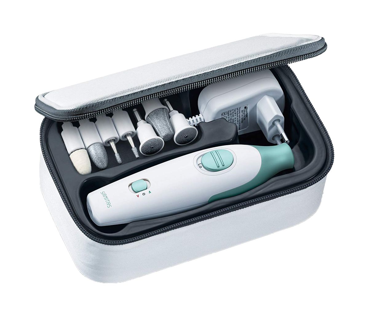 Sanitas Electric Manicure & Pedicure Device with 7 Attachments: SMA 36 ...
