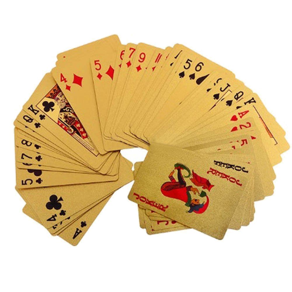 1 Pack Gold Foil Plated Playing Poker Cards | Shop Today. Get it ...