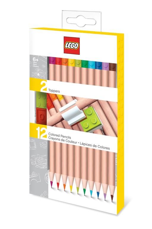 LEGO Coloured Pencils with Toppers - 12 Pieces | Shop Today. Get it ...