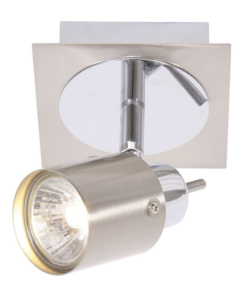 Bright Star Lighting - Single Satin and Polished Chrome Spotlight ...