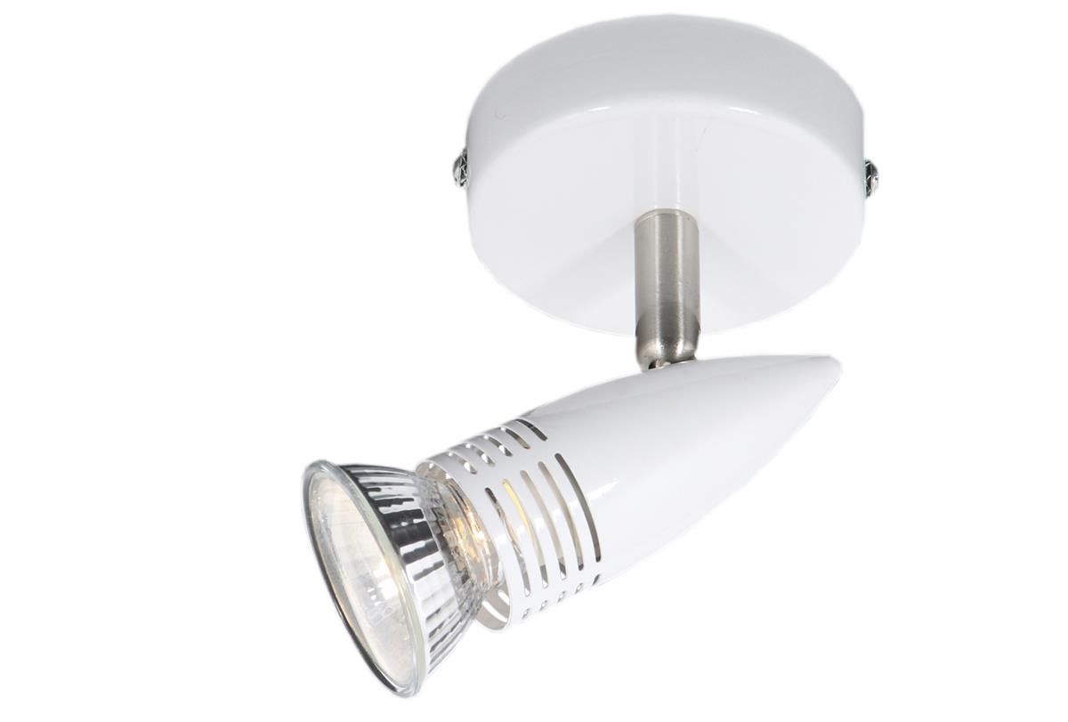 Bright Star Lighting - Single White Spotlight On Round Base | Shop ...