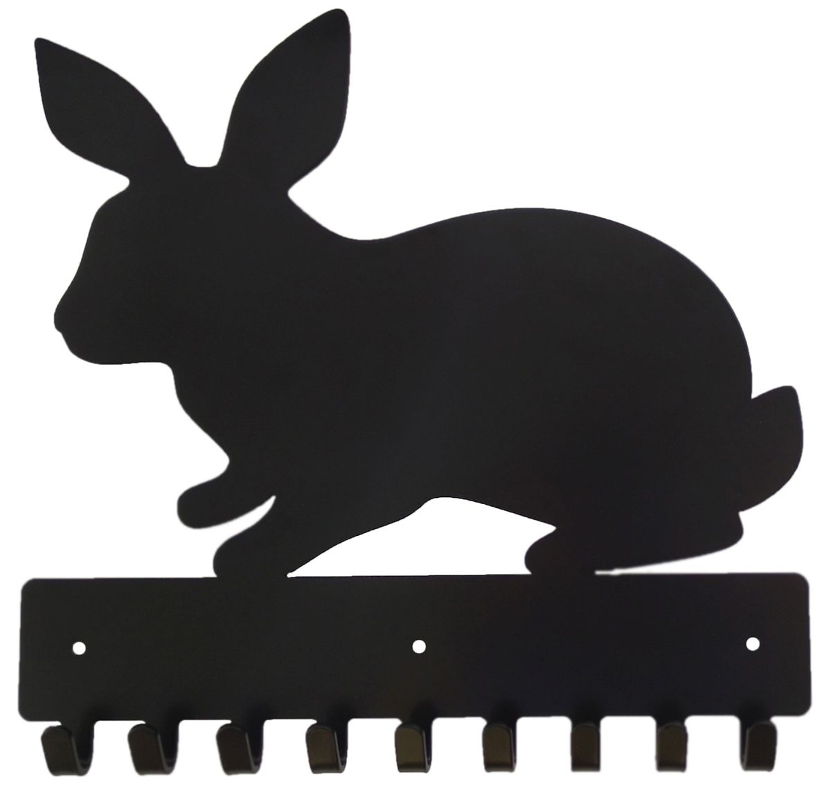 Rabbit Key Rack & Leash Hanger with 9 Hooks - Black | Shop Today. Get ...