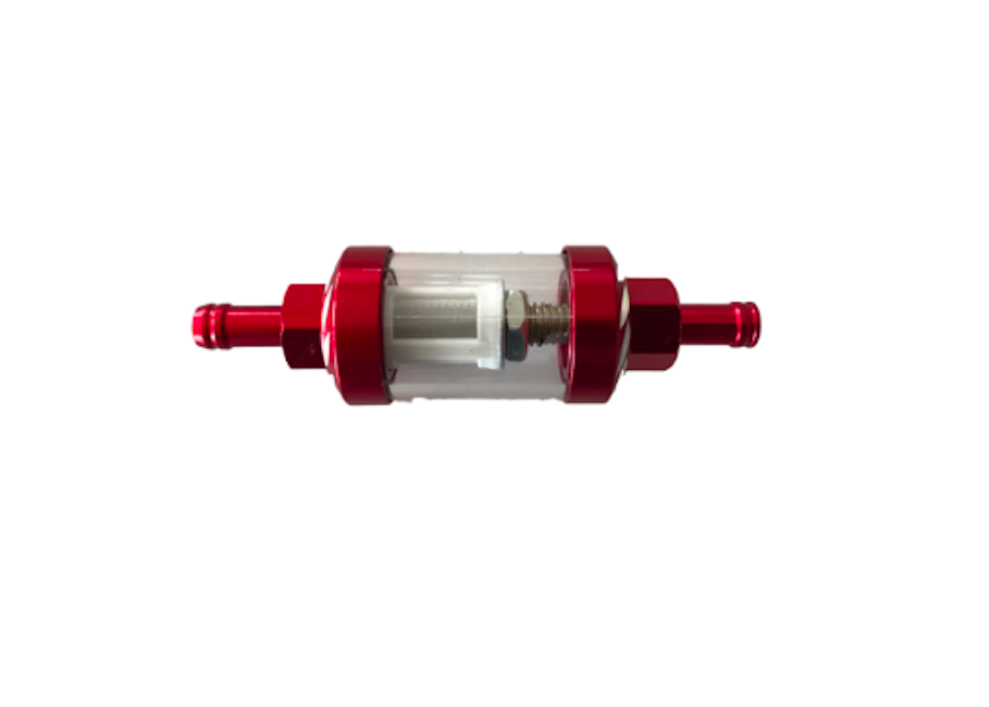 Racecraft In-Line Fuel Filter - Red/Clear | Shop Today. Get it Tomorrow ...