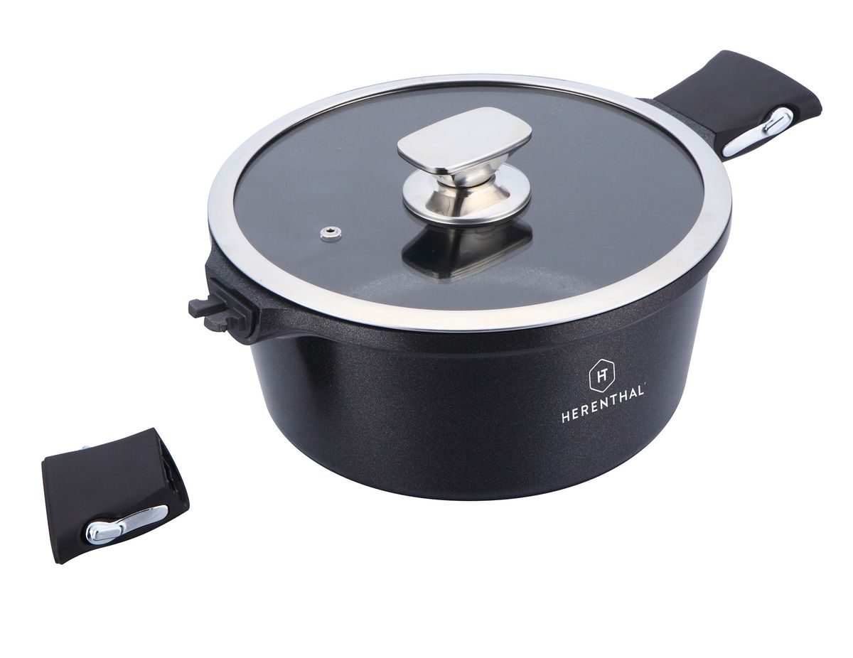 Herenthal 24 cm Greblon C3+ Non-Stick Coating Casserole - Black | Shop ...