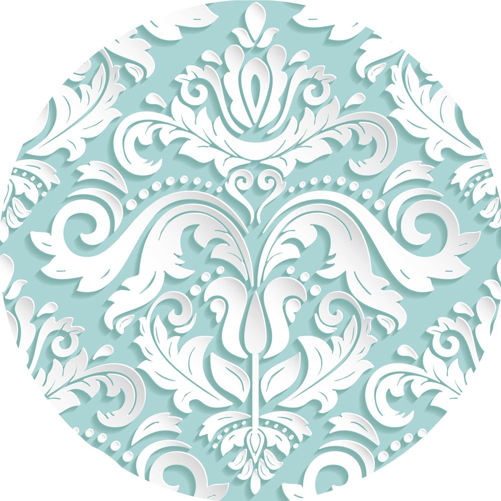 Waltex Kiddies Round Green Damask Rug | Shop Today. Get it Tomorrow ...