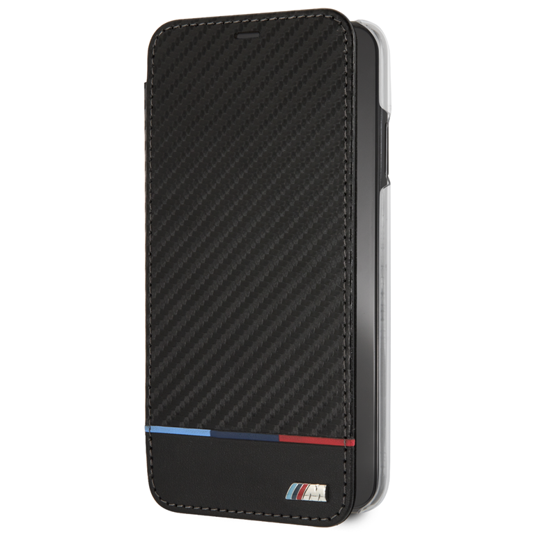 BMW - Pu Leather Flip Case Tri Colour Stipe iPhone XS MAX Black | Shop ...