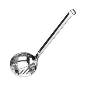 2 In 1 Stainless Steel Kitchen Long Handle Colander Spoon with Strainer ...