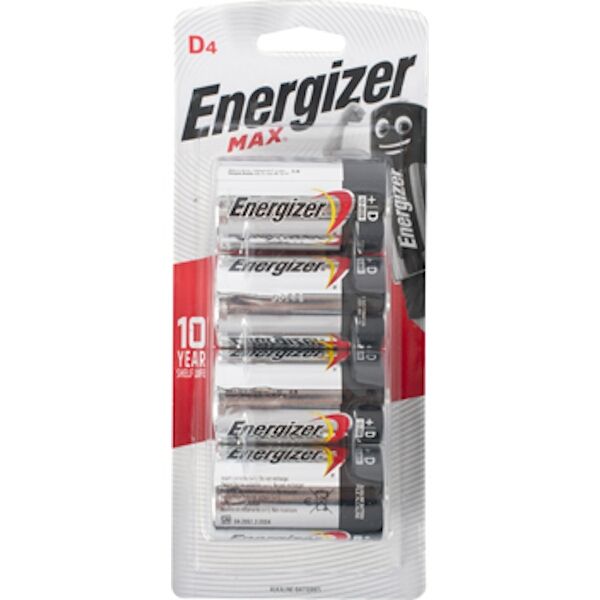 Energizer Max D - 4 Pack | Shop Today. Get it Tomorrow! | takealot.com