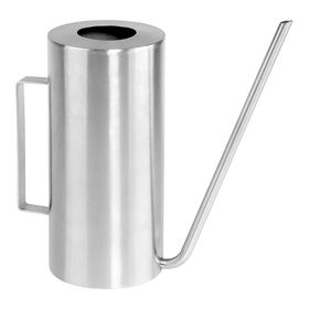 1.5L Long Spout Cylindrical Brushed Stainless Steel Watering Can | Shop ...