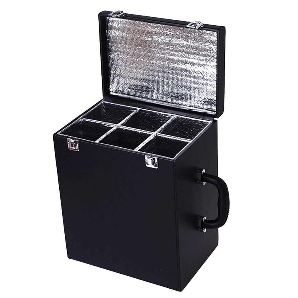 Portable PU 6 Bottle Wine Box With Top Handle | Shop Today. Get it ...