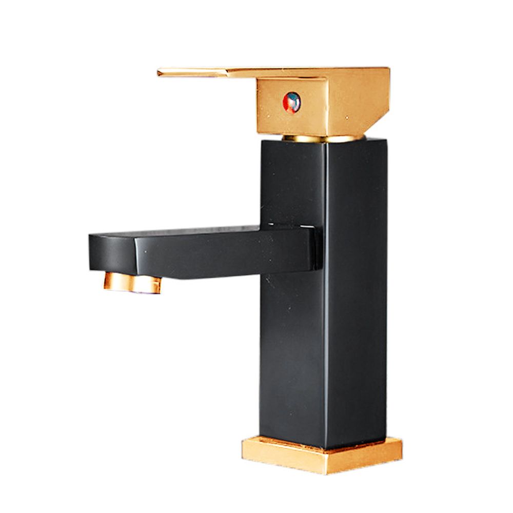 Space Aluminum Single Handle Bathroom Cold and Hot Water Basin Faucet ...