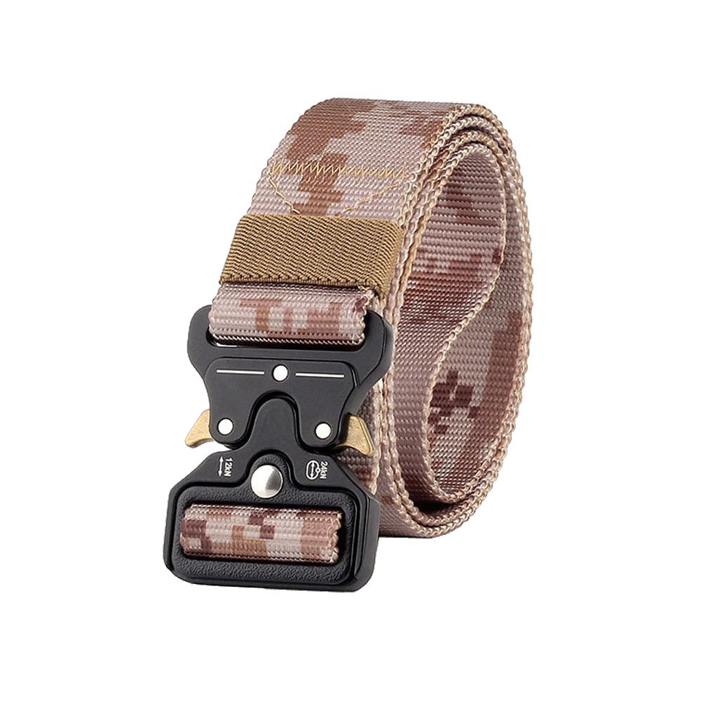 Heavy Duty Metal Buckle Military Tactical Waist Belt - Desert ...