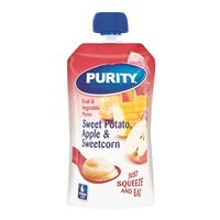 Purity Sweet Potato, Apple & Sweetcorn Pouches - 12 x 110ml | Buy ...