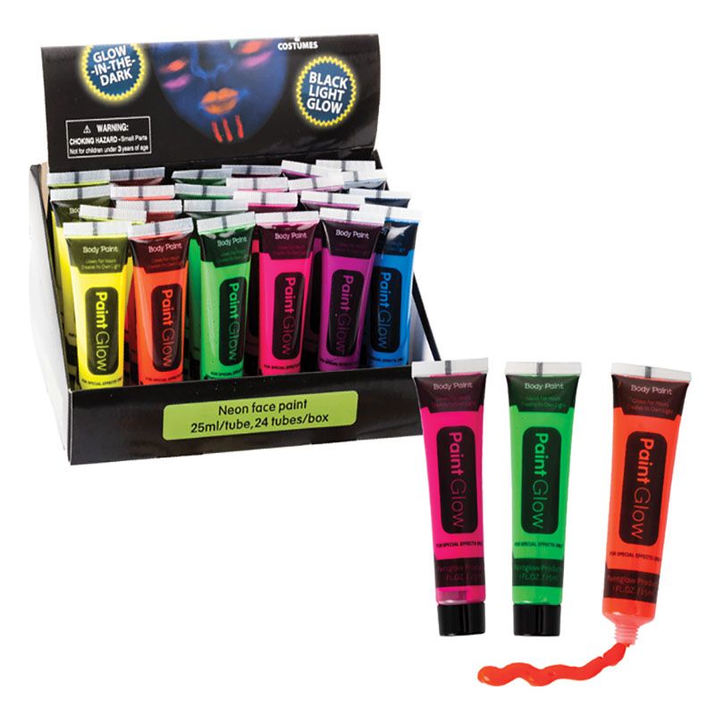 Bulk Pack x 24 Dress Up Face Paint Neon 25ml | Shop Today. Get it ...