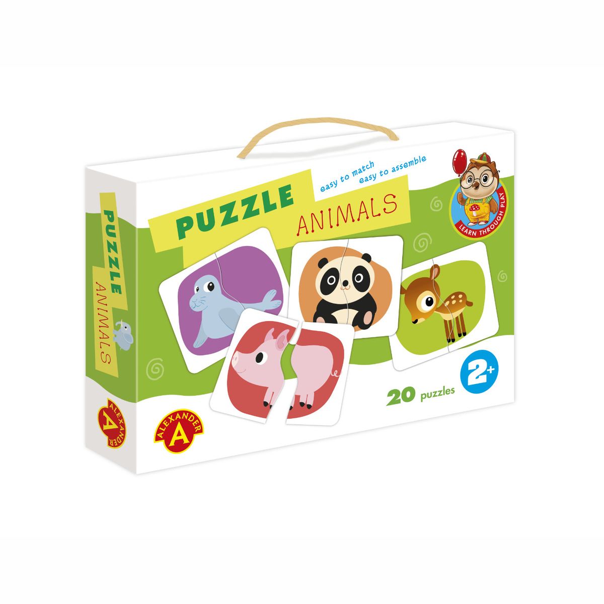 Baby Owl Match Animals 20 Two PC Puzzles | Shop Today. Get it Tomorrow ...