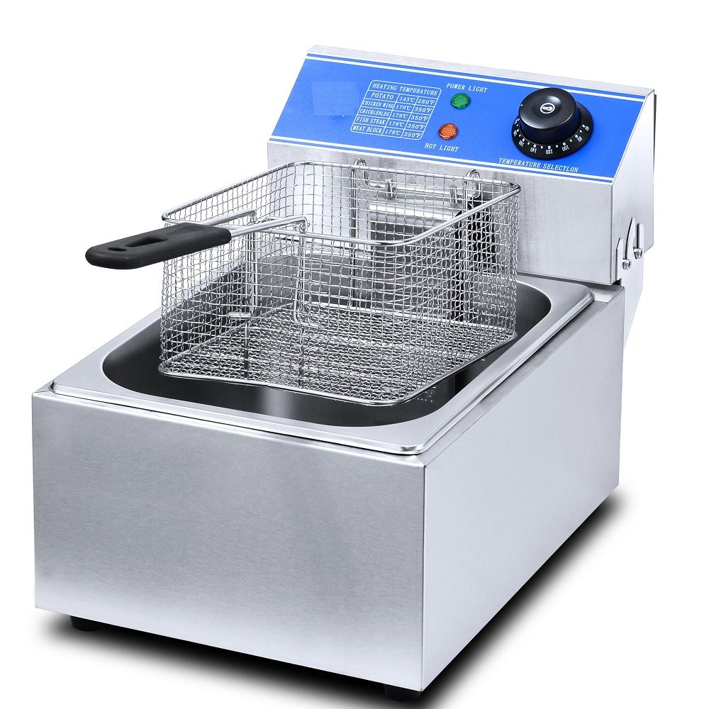 Conic 6L Stainless Steel Electric Deep Fryer with Lid | Shop Today. Get ...