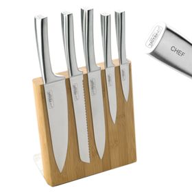 Jean Dubost Pradel Meteor 5 Piece Kitchen Knife Set & Bamboo Knife ...