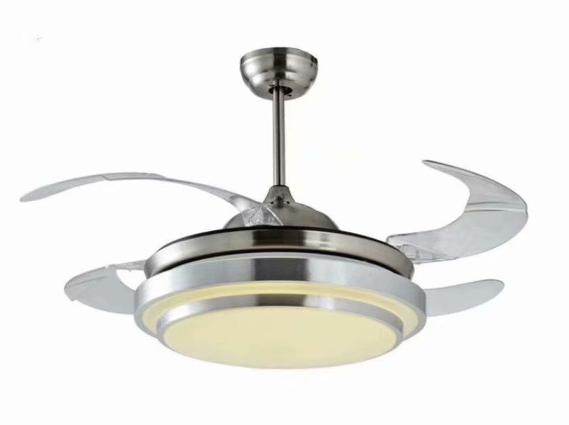 Hellotoday LED Fan Light F8605 Silver Color with Remote Control | Shop ...