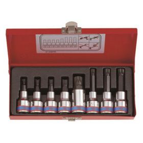 King Tony Short and Long Spline Bit Socket Set 1/2"Dr 5-16mm 8 Pieces ...