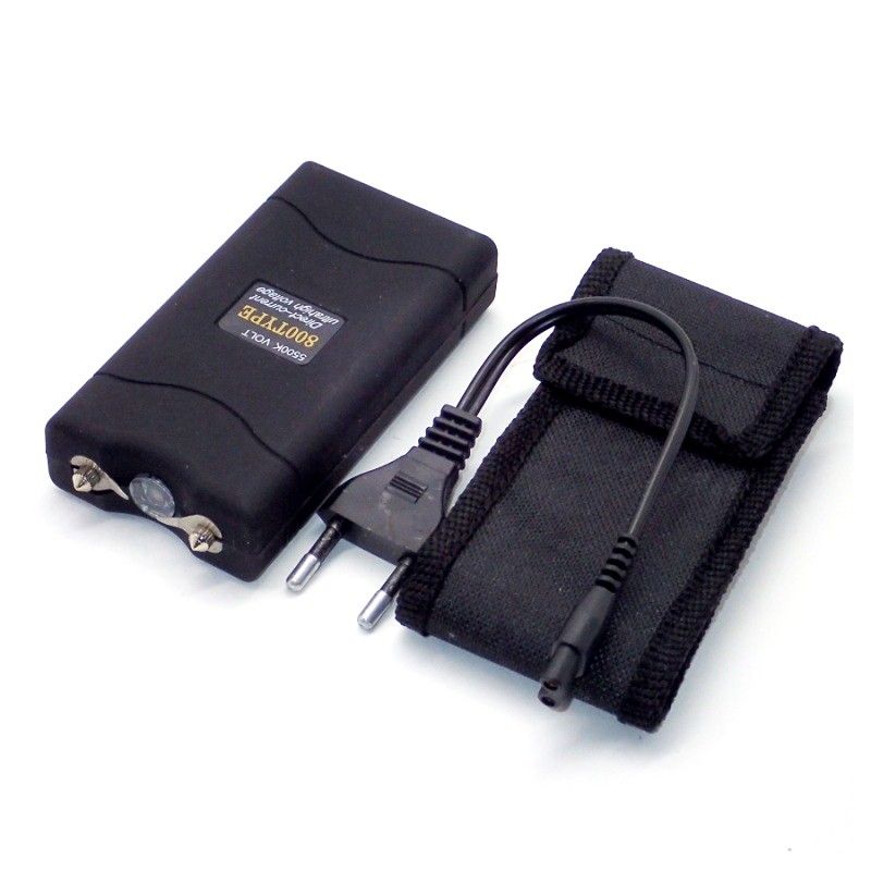 Mini Stun Gun 800 Type Taser Flashlight With Black Nylon Holster