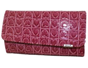 Fino HT-3612 Faux Leather Heart Purse with Cellphone/Card Compartment ...