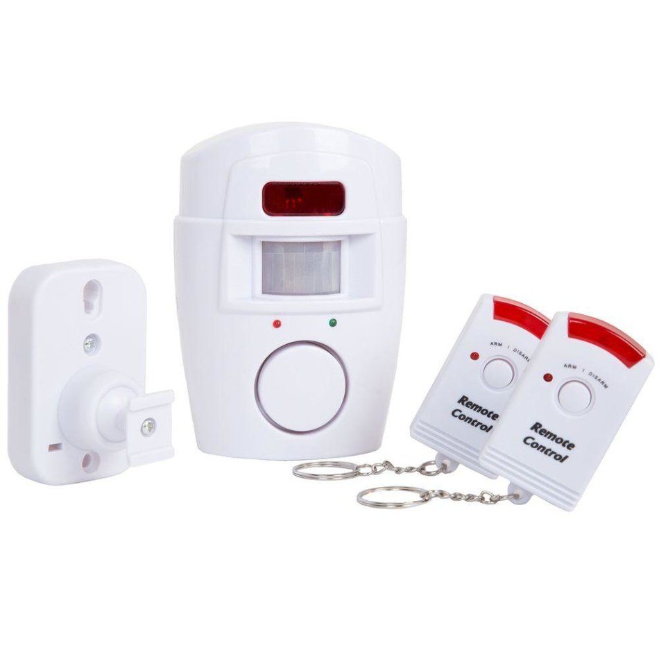 Motion Detector Sensor Security Alarm With Two Remotes | Shop Today ...