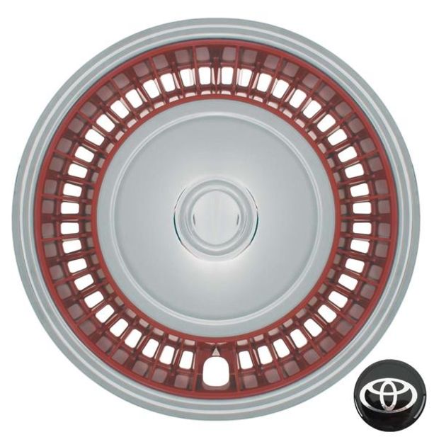 WHEEL COVER 14 CHROME-RED W-BADGES | Shop Today. Get it Tomorrow ...