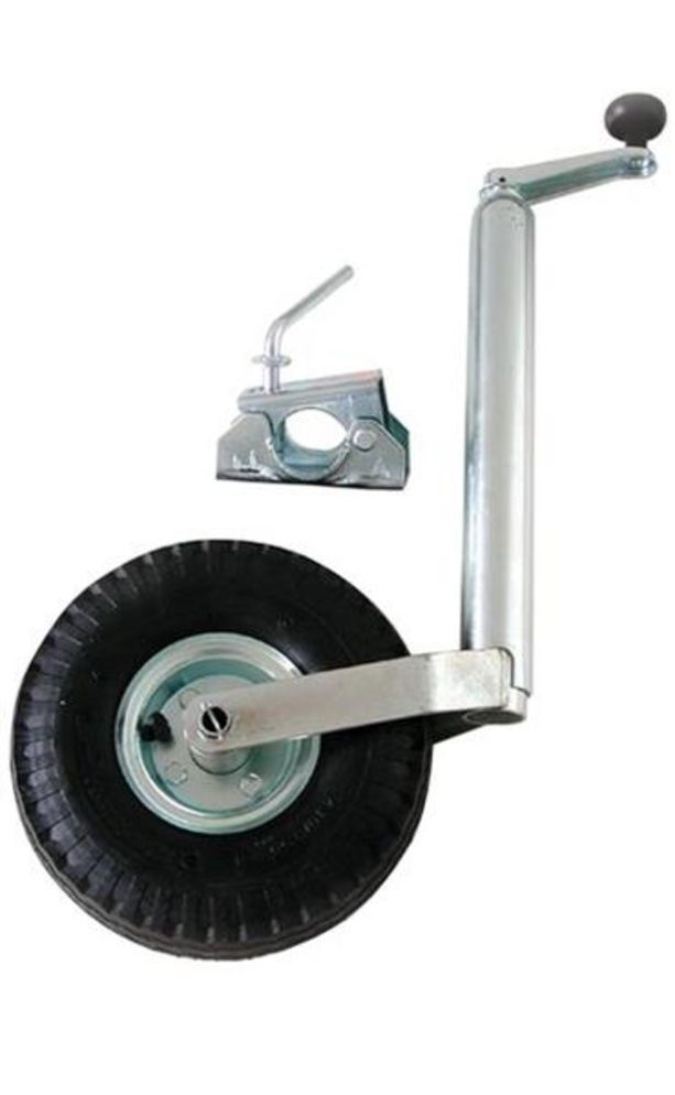 Heavy Duty Jockey Wheel with 254mm Inflatable Rubber Wheel | Shop Today ...