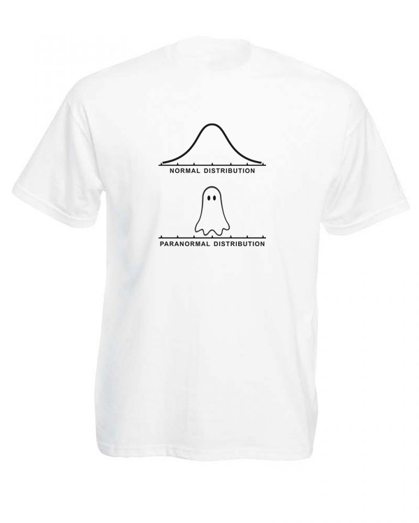 JuiceBubble Normal Paranormal Distribution Mens T-Shirt - White | Buy ...