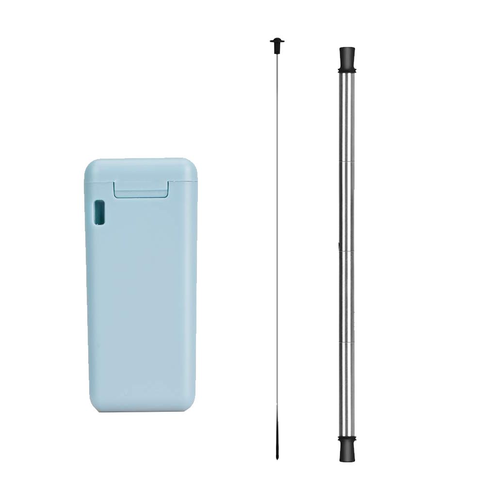 Portable Reusable Stainless Steel & Silicone Collapsible Straw | Shop ...