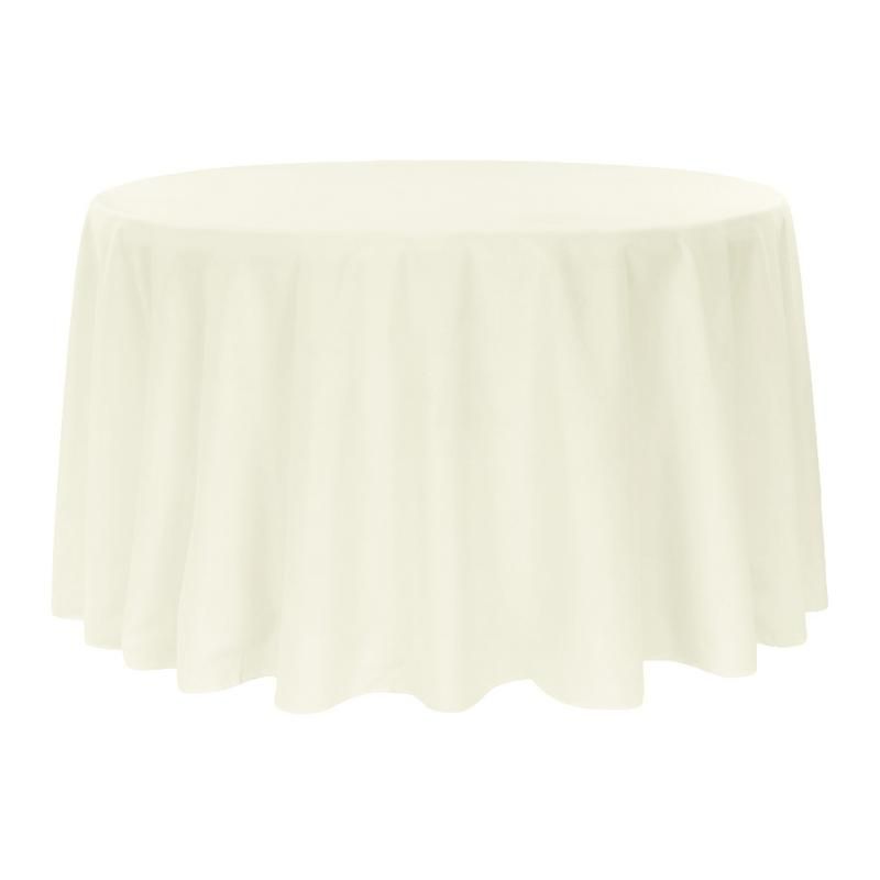 Polyester Round Tablecloth - White Linen | Shop Today. Get it Tomorrow ...