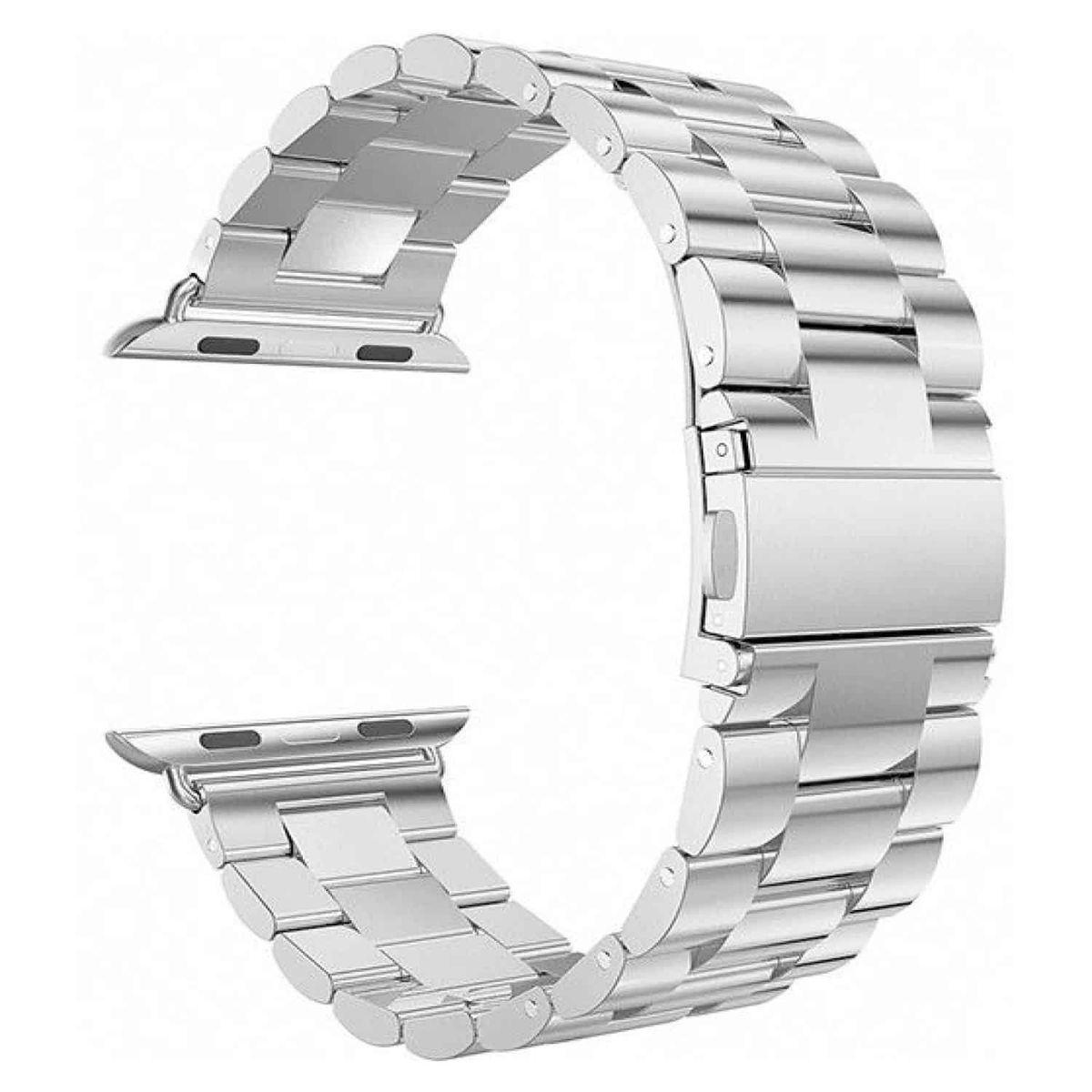 Replacement Interlinking Watch Strap for Apple Dual Folding Clasp 42mm ...