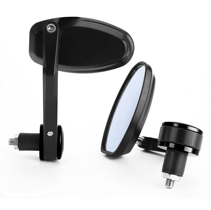 Universal Oval Motorcycle Bar End Mirrors | Shop Today. Get it Tomorrow ...