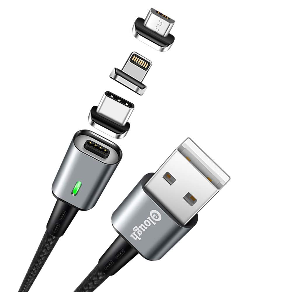 3-in-1 USB Magnetic Cable for iOS/Type C/Micro USB - Black | Shop Today ...