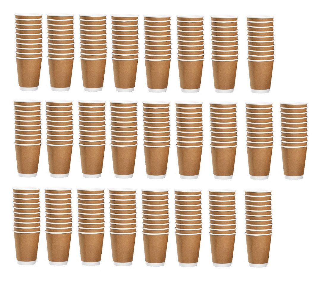 Disposable Paper 350 ml Coffee Cups and Lids - Pack of 250 | Shop Today ...