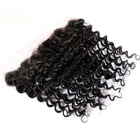 Virgin Human Hair-12 inches Ear to Ear 12A Brazilian Deep Wave 13X4 ...